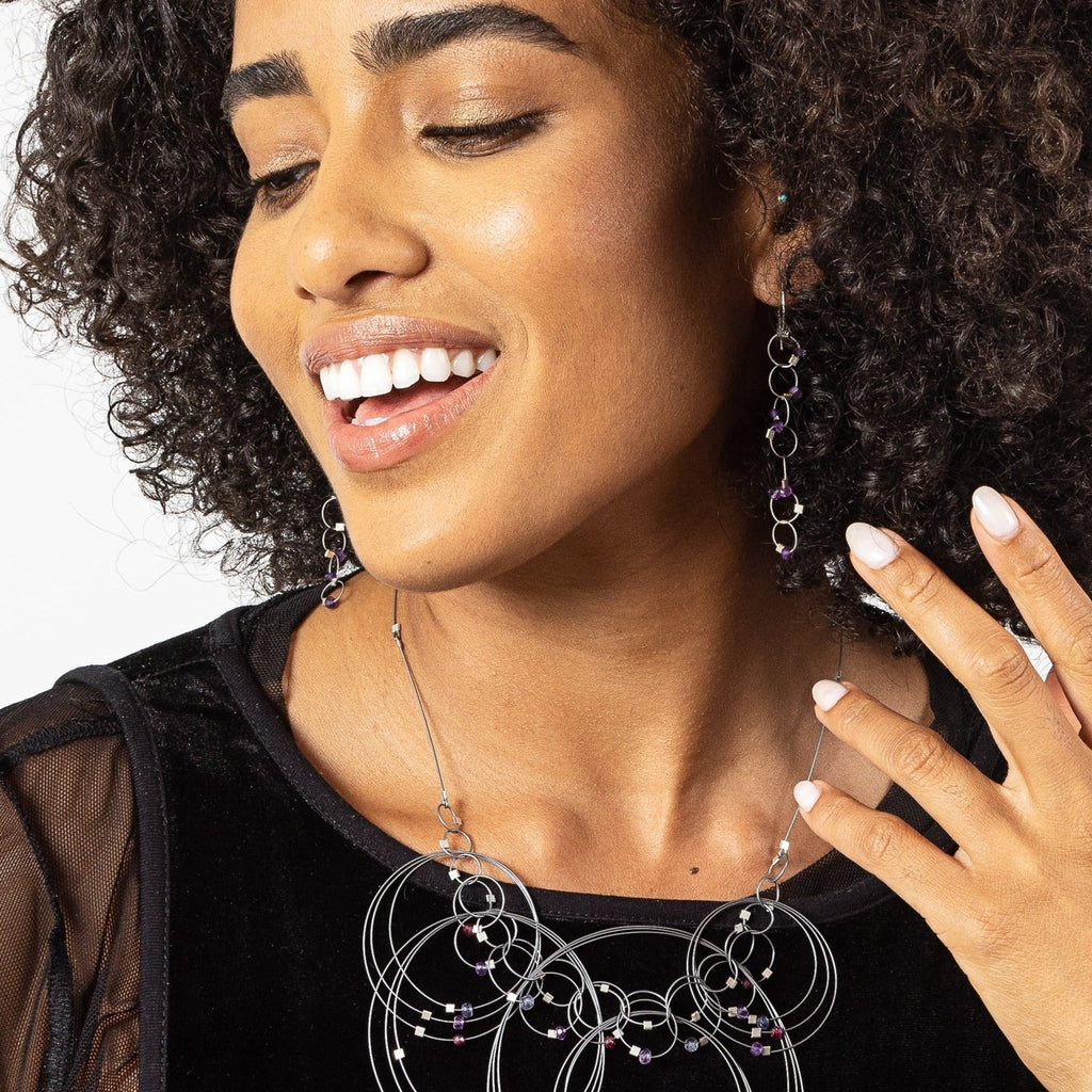 Interlock Hook Earrings with Stones – Meghan Patrice Riley