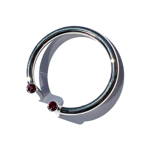 MPR X NU/NUDE Double Perpendicular Tuyau Ring with Stone – Meghan ...