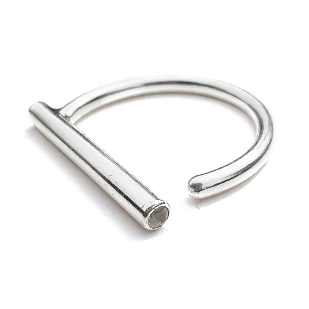 MPR x NU NUDE Tubular Ring with Stones – Meghan Patrice Riley