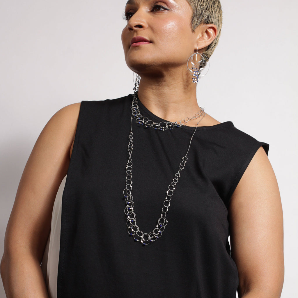 Long Mini Interlock With Stones – Meghan Patrice Riley