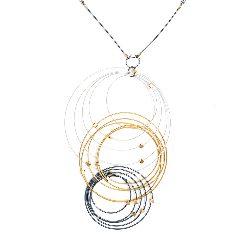 Grad Circle Triplet Pendant Necklace – Meghan Patrice Riley