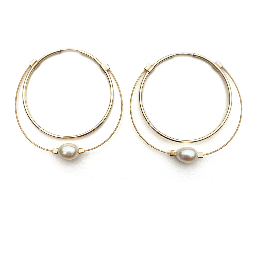 Stone Hoops (Large) – Meghan Patrice Riley