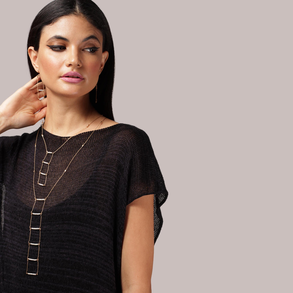 Tie Squared Necklace – Meghan Patrice Riley